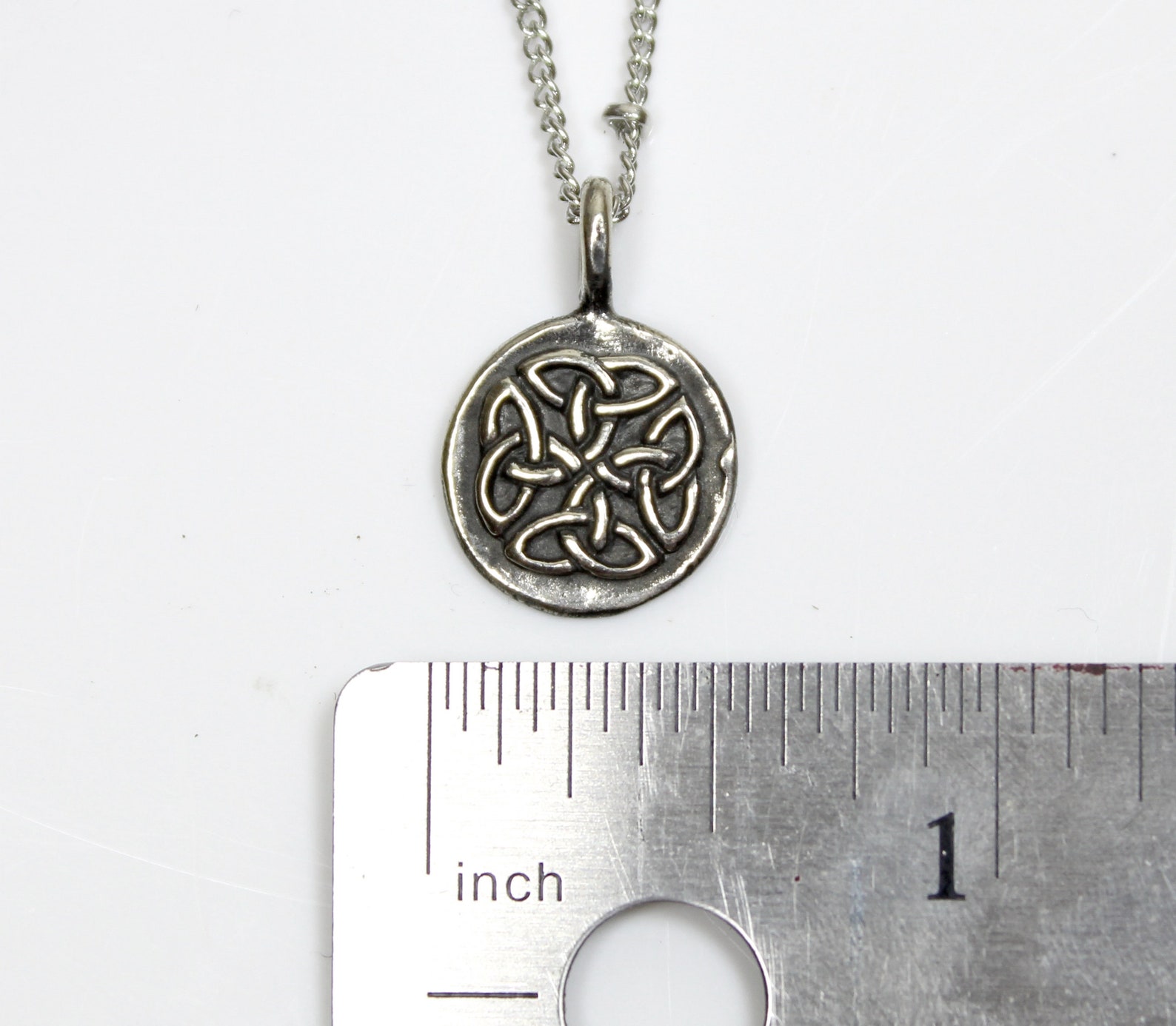 Celtic Knot Pendant - DOUBLE SIDED - Mini Triquetra - Irish Knot ...