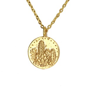 Succulent Cactus Pendant, Plants, GOLD Succulent, Desert Plants, Plant ...