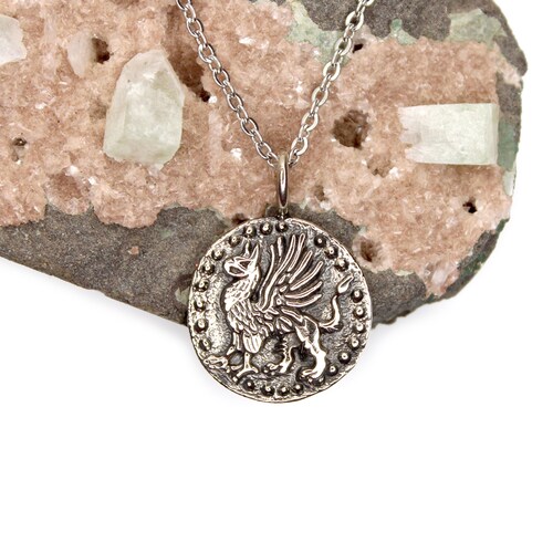 GOLD Gryphon Pendant Starfort DOUBLE SIDED Gold - Etsy