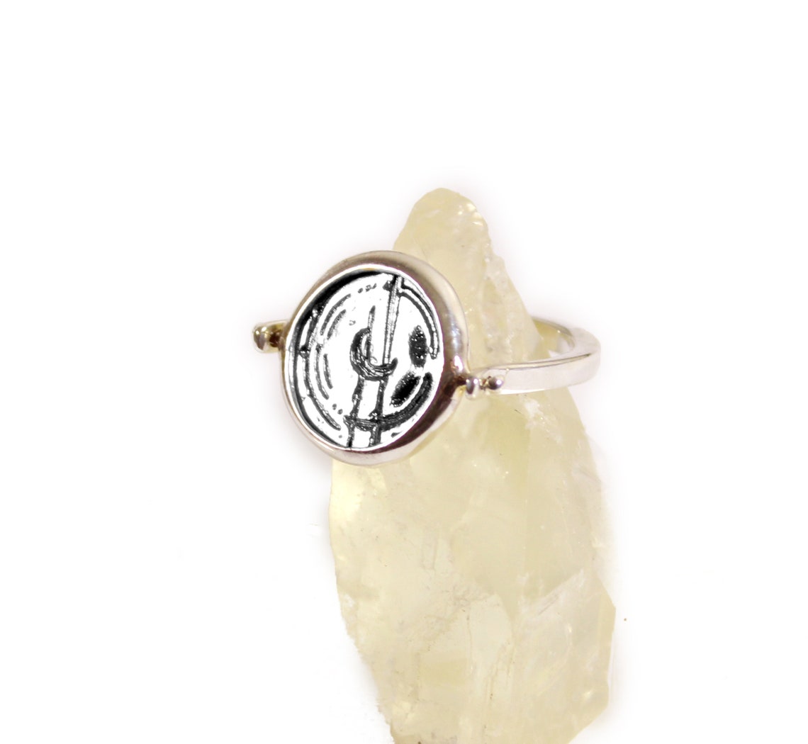 Moon Spinning Ring Crescent Moon Lunar Ring Fidget Ring - Etsy