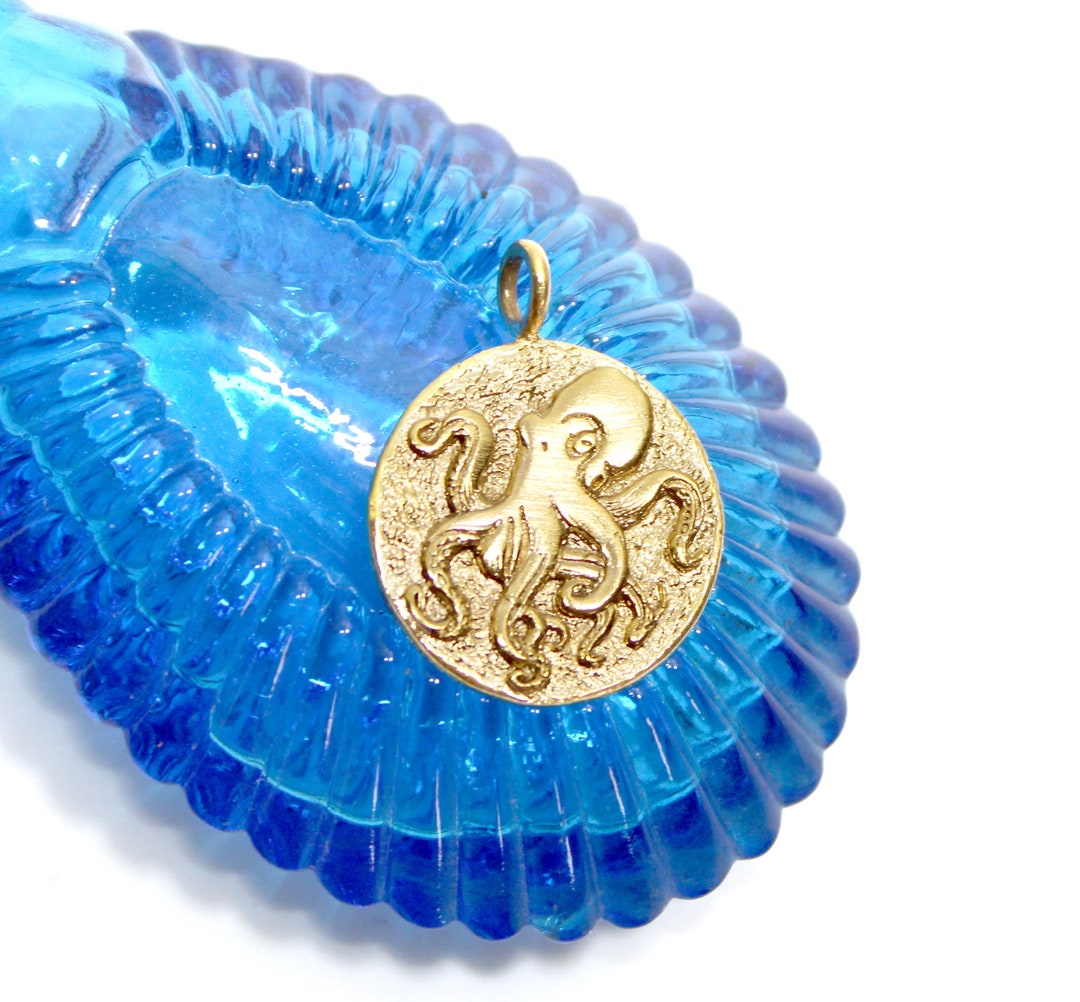 18K Gold Plated Octopus Coin Sunken Treasure Shipwreck Coin Kraken ...