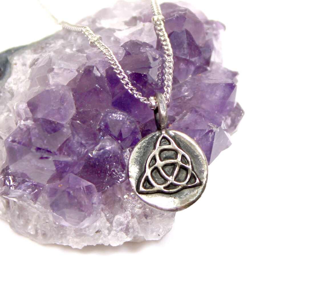 Celtic Knot Pendant - DOUBLE SIDED - Mini Triquetra - Irish Knot ...