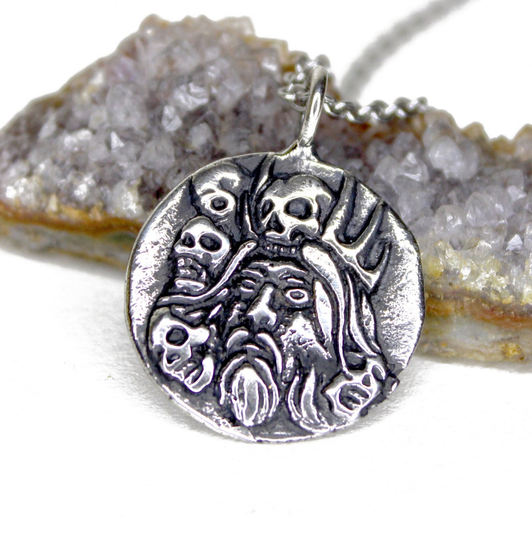 Hades Greek Mythology Necklace - DOUBLE SIDED - Mythology Coin, Ancient ...