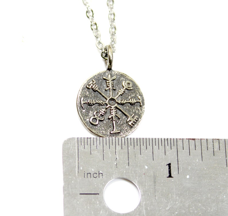 Valhalla Viking Ship Silver Viking Compass Coin Silver - Etsy