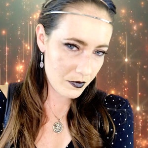 Hecate Goddess - Silver Coin Pendant Necklace - DOUBLE SIDED ...