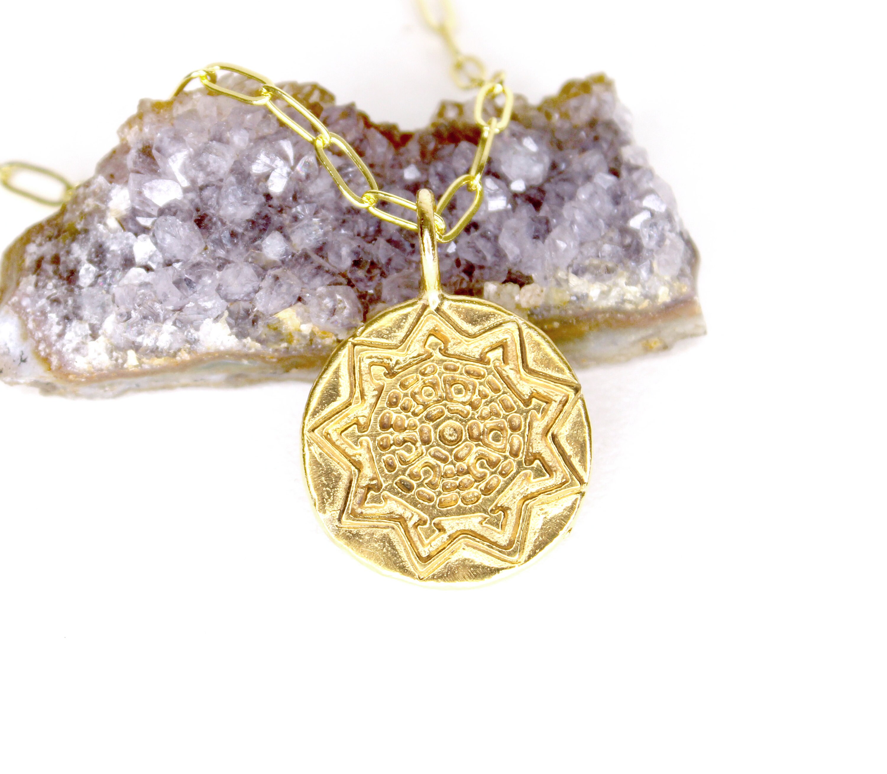 GOLD Gryphon Pendant Starfort DOUBLE SIDED Gold - Etsy