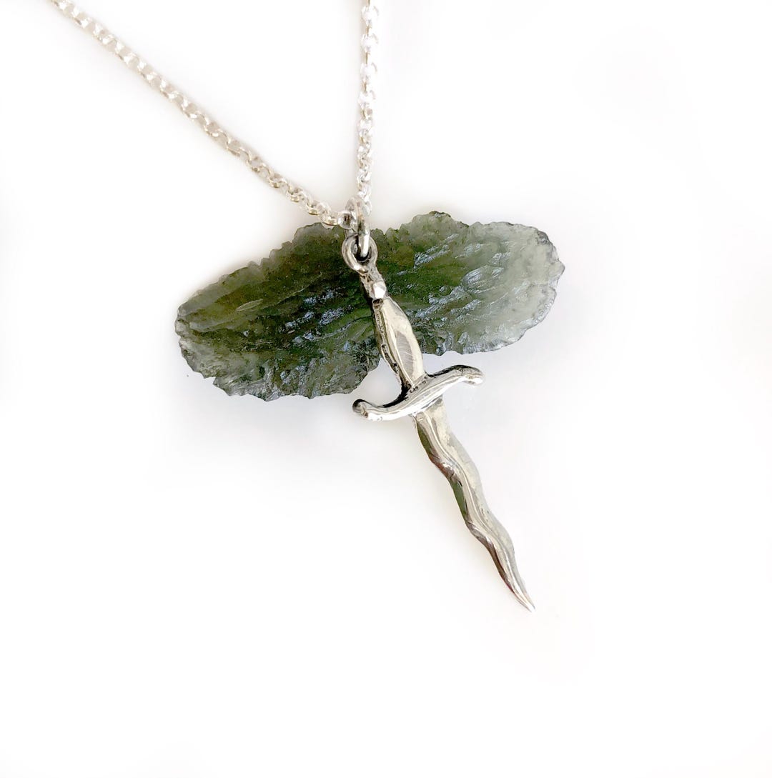 Wavy Dagger - STERLING SILVER - Pendant Necklace - Fantasy Theme ...