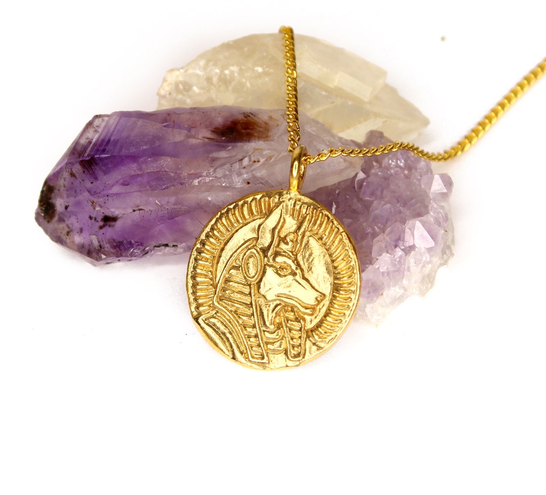 Anubis Egyptian God Coin Medallion - DOUBLE SIDED - Mythology Coin ...