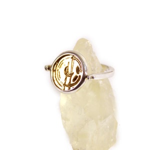 Moon Spinning Ring - Crescent Moon, Spinning Ring, Lunar Ring, Fidget ...