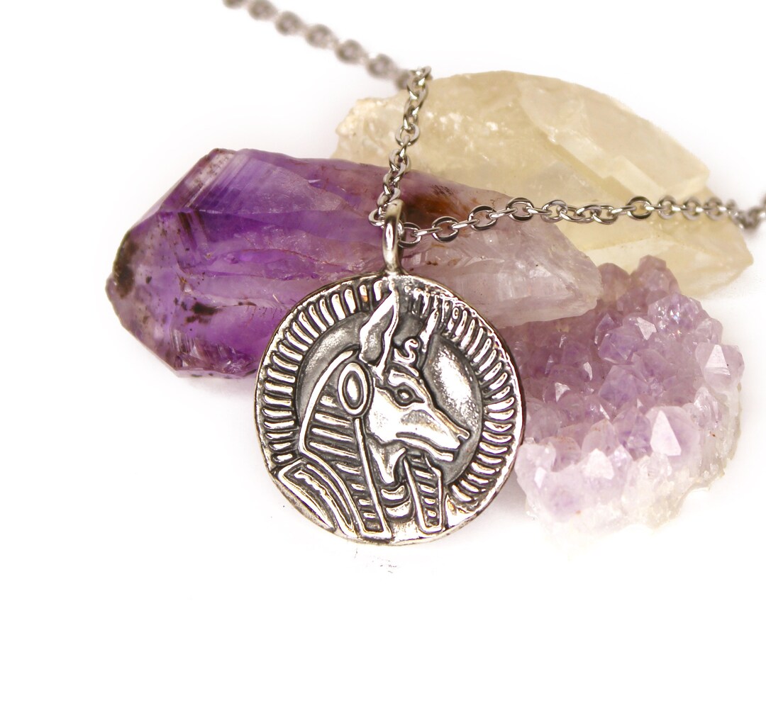 Anubis Egyptian God Coin Medallion - DOUBLE SIDED - Mythology Coin ...