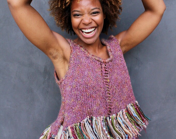 Cascade Fringe Knit Princess Tank - Etsy