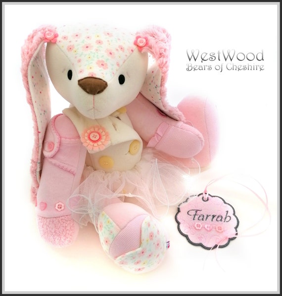 Jointed Keepsake Bunny Rabbit Sewing Pattern by Westwood Bears | Etsy