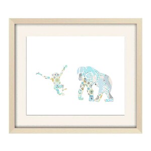 Baby Blue Nursery, Set of Four Safari Animal Prints for Baby Boys Room ...