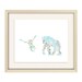 Baby Blue Nursery, Set of Four Safari Animal Prints for Baby Boys Room ...