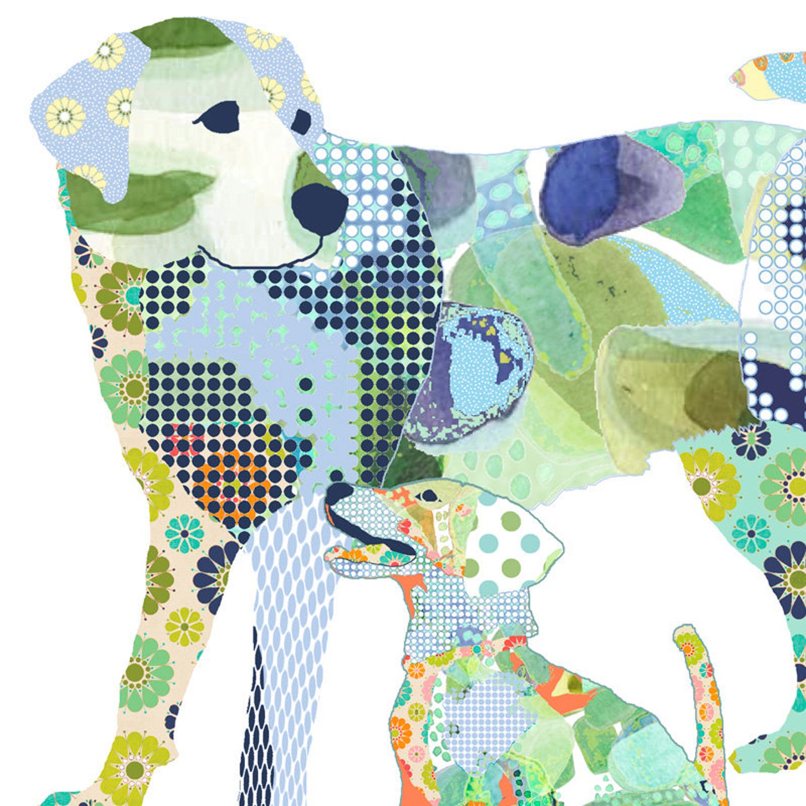 Dog Nursery Art Puppy Nursery Decor Baby Boy Nursery Art | Etsy