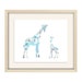 Baby Blue Nursery, Set of Four Safari Animal Prints for Baby Boys Room ...