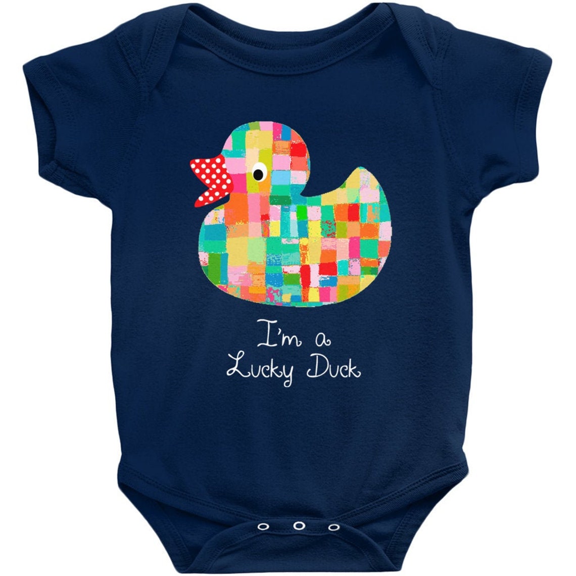 Baby Girl Onesie With Lucky Duck Print. Toddler Baby Bodysuit. - Etsy