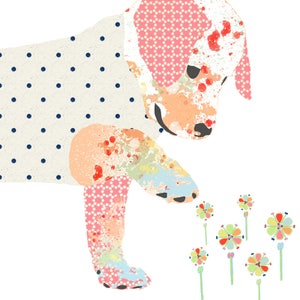 Puppy Dog Wall Art for Kids. Girl DOG Wall Art, Girl Puppy Decor, Girl ...