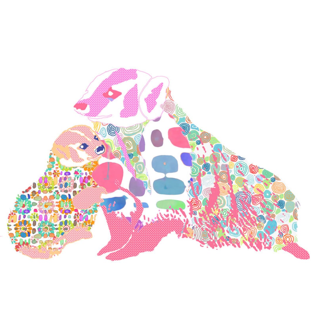 Unique Modern Cute Pink Badger Wall Art Print Woodland Bedroom Decor ...