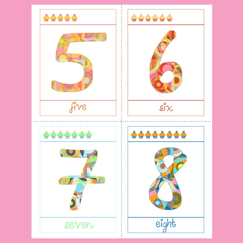 Printable Number Flash Cards AUTOMATIC DOWNLOAD Printable | Etsy
