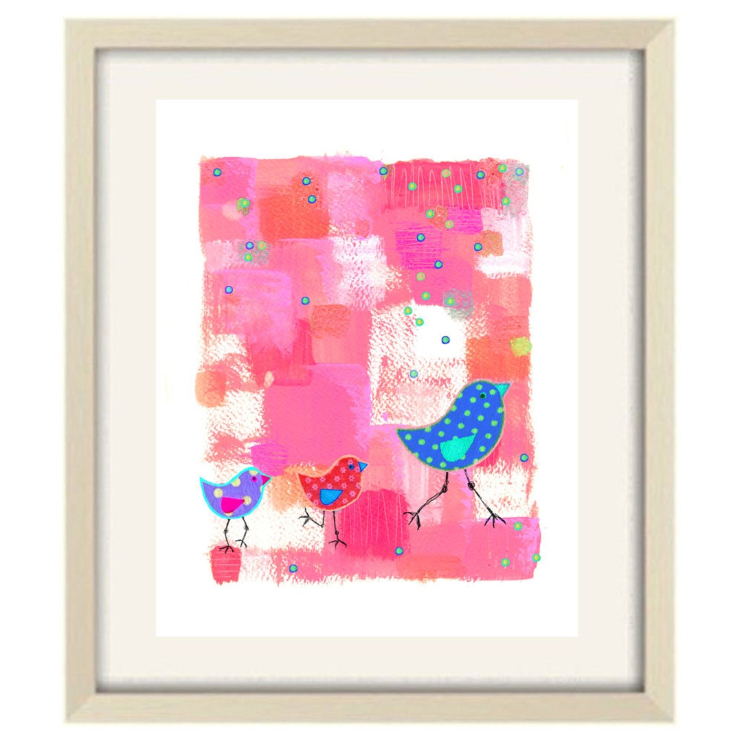 Pink Bathroom Wall Decor for Kids Bathroom. Fun Kids Bathroom Wall Art ...