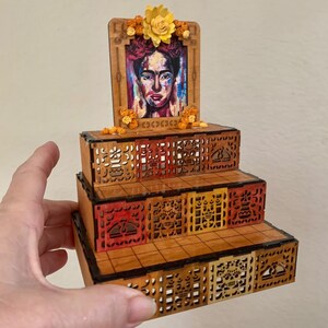 1:12 Day of the Dead Altar Laser Cut Dollhouse Miniature Ofrenda KIT ...