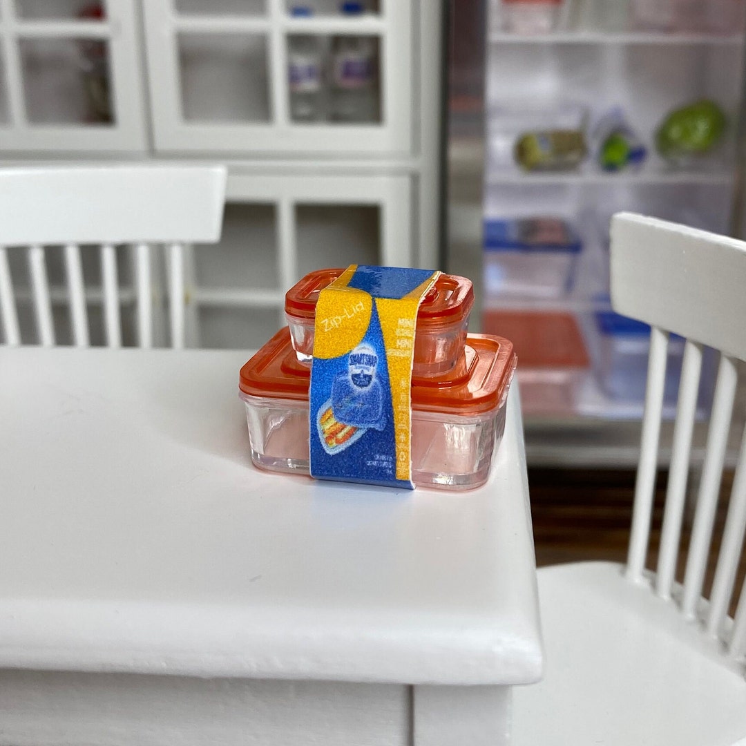 1:12 Scale Miniature Food Container Set of Two - Etsy