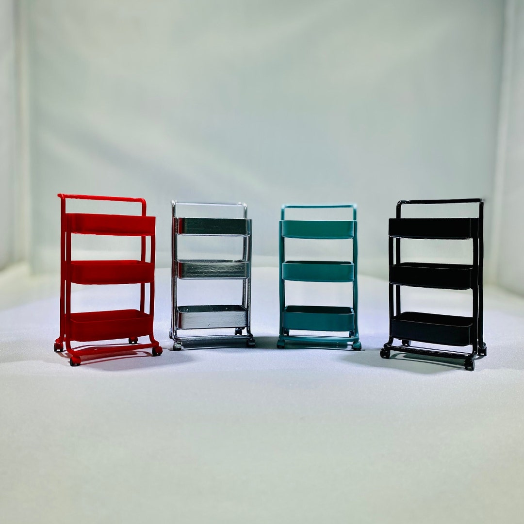 1:12 Dollhouse Miniature Modern Rolling Utility Cart - Made to Order - Etsy