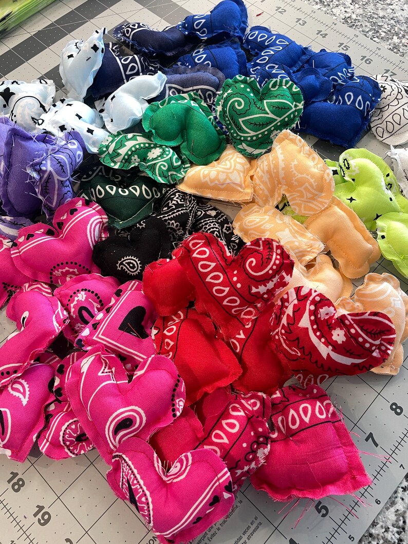 Five Pack Grab Bag - Pocket Hug Heart -bandana Print - Etsy