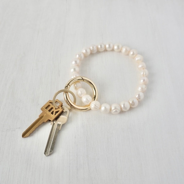 Pearl Key Chain - Etsy