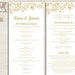 Wedding Program Template DIY Editable Word File Instant Download ...