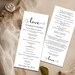 Wedding Program Template Printable Wedding Program White - Etsy