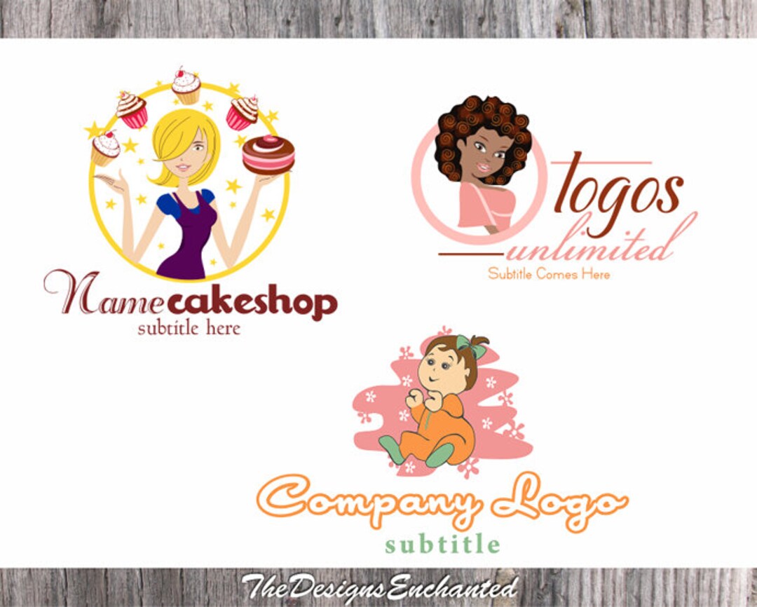 Custom Character Logo, Custom Character Illustration Logo Design ...