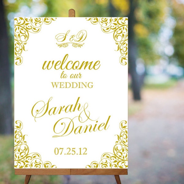 Elegant Wedding Sign - Etsy