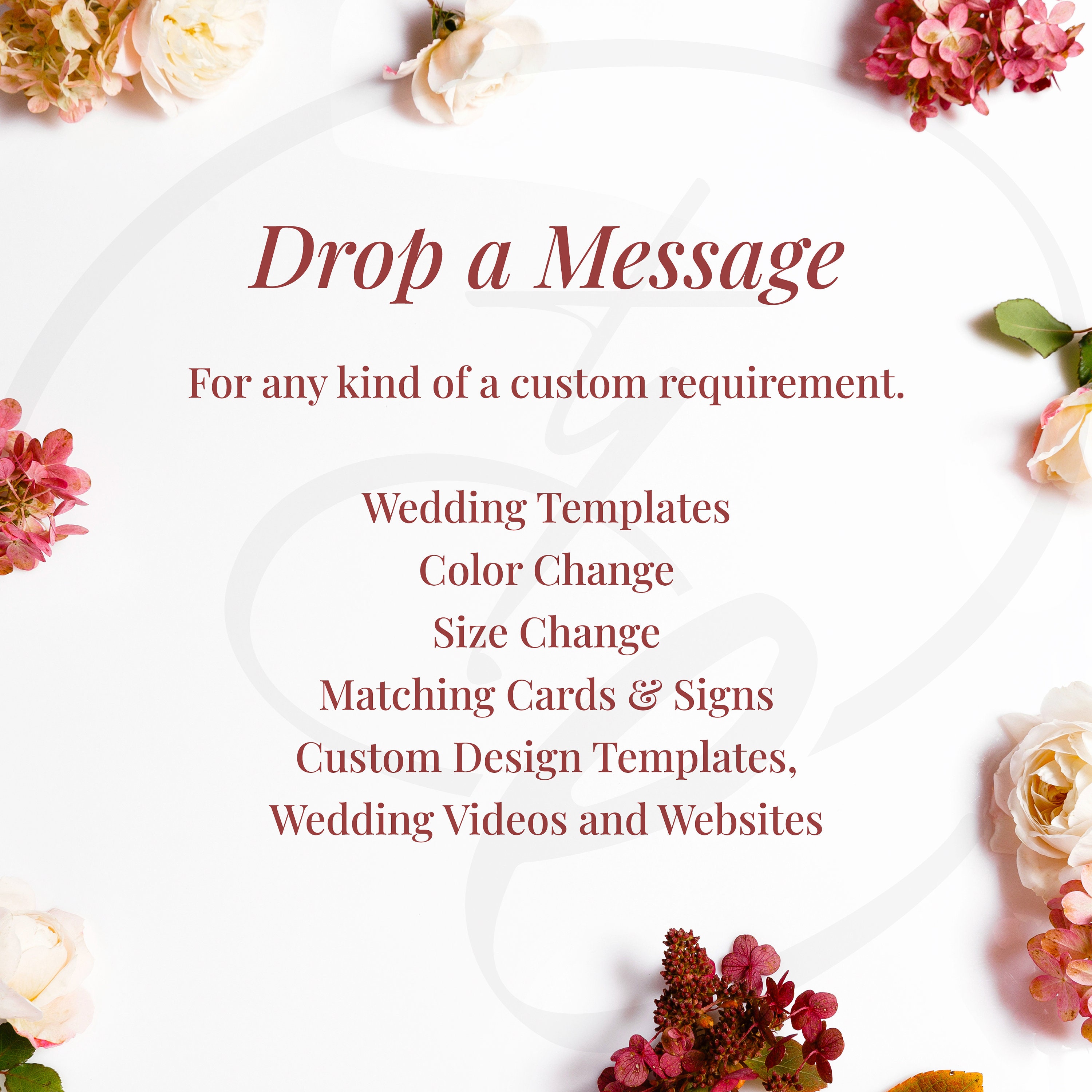 Wedding Menu Template DIY Menu Card Template Minimalist - Etsy