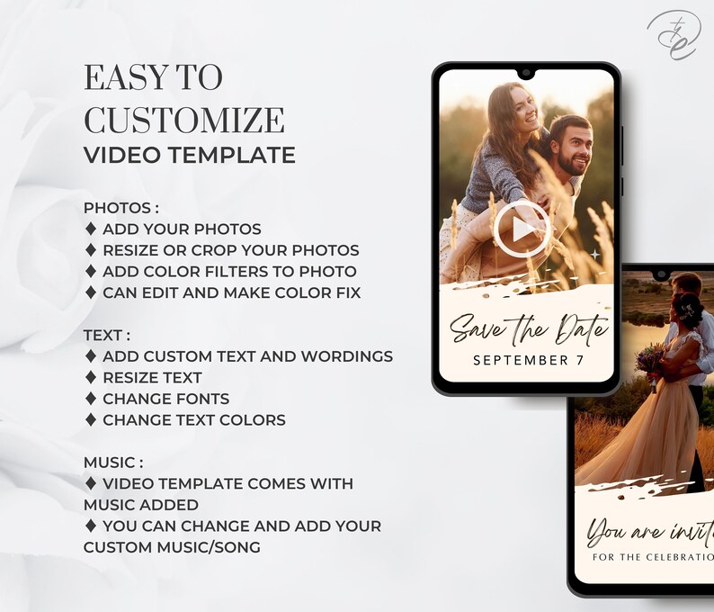 Save the Date Video Template Invitations, Save the Date Animated Evite ...