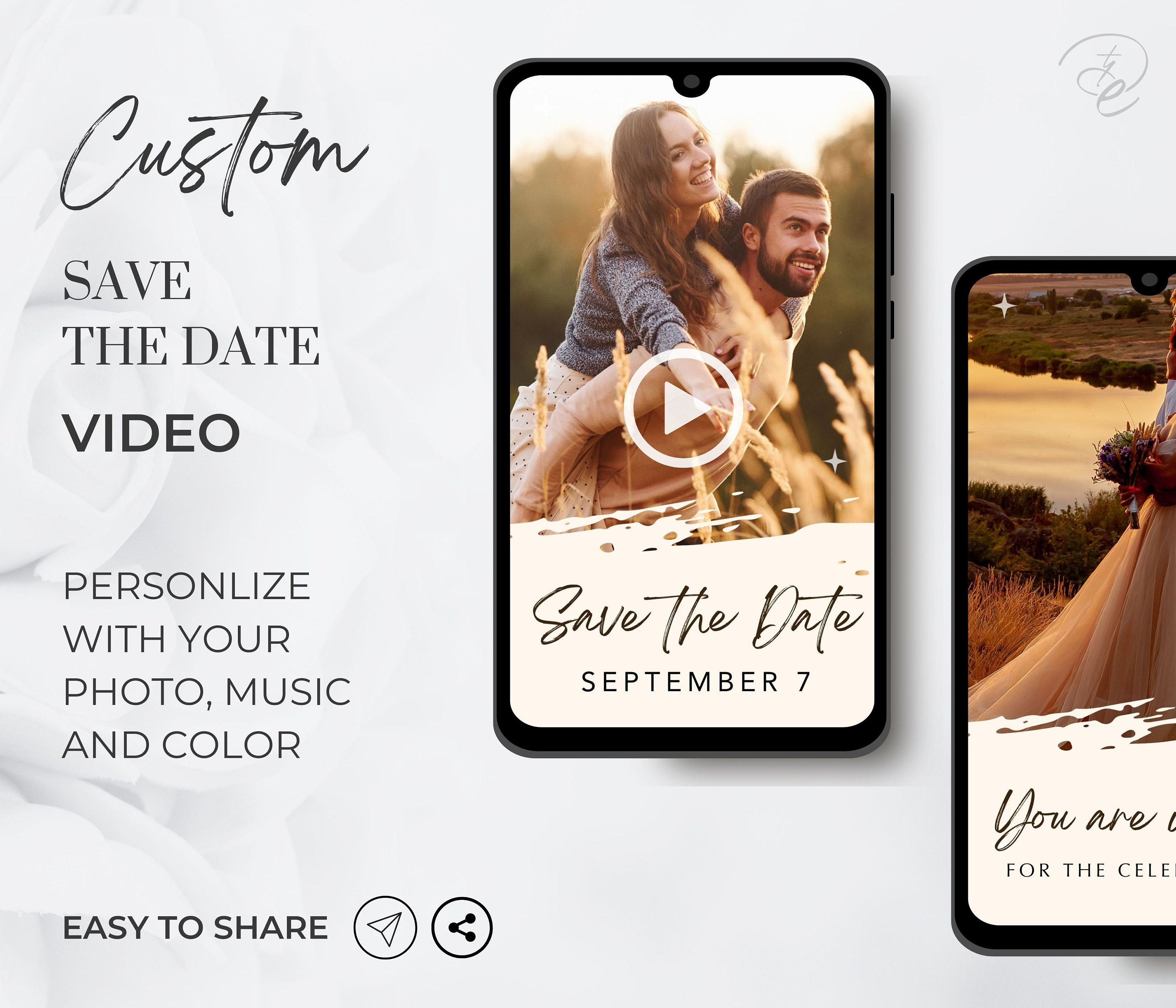 Save the Date Video Template Invitations, Save the Date Animated Evite ...