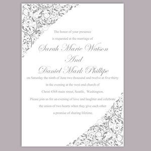 Wedding Invitation Template Download Printable Wedding Invitation ...