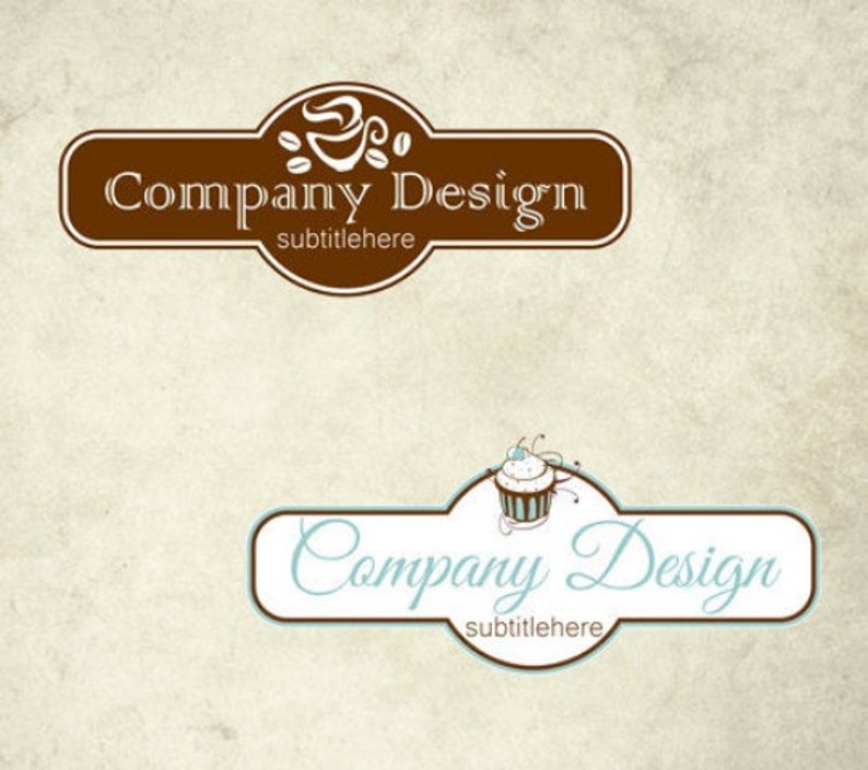 Premade Logo Design and Watermark Coffee Logo Cute Logo Coffee - Etsy