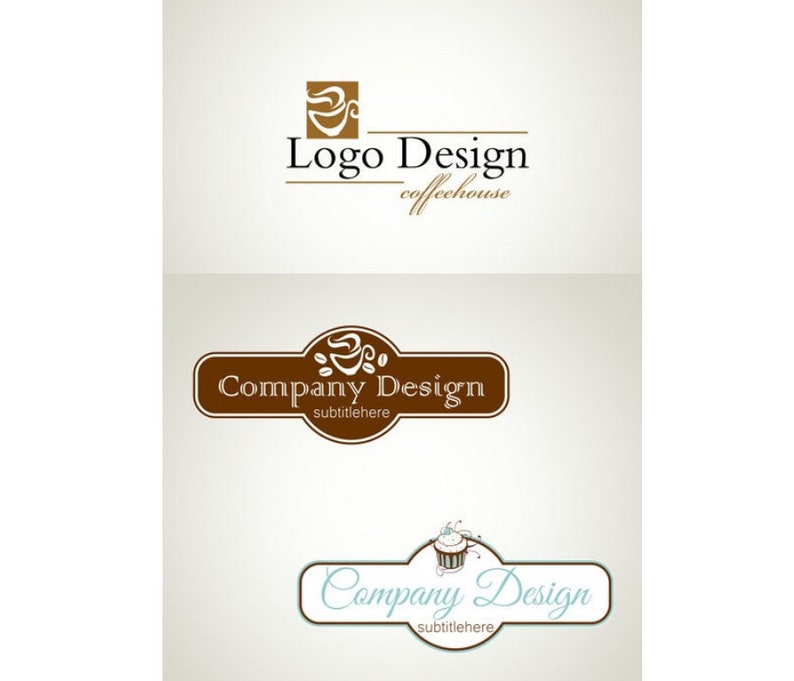Premade Logo Design and Watermark Coffee Logo Cute Logo Coffee - Etsy