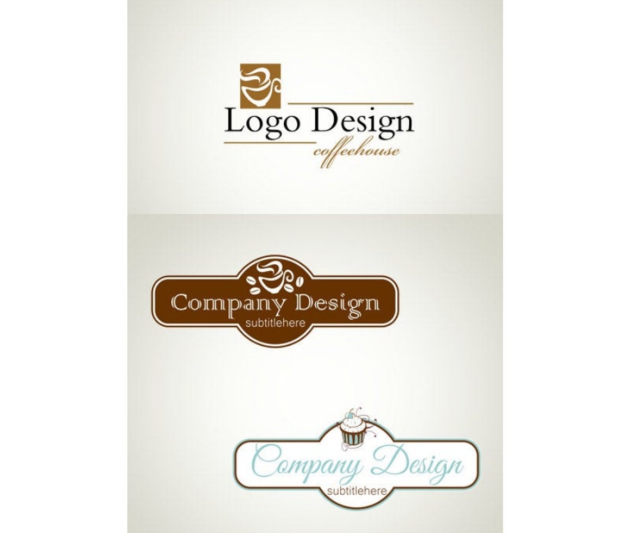 Premade Logo Design and Watermark Coffee Logo Cute Logo Coffee - Etsy