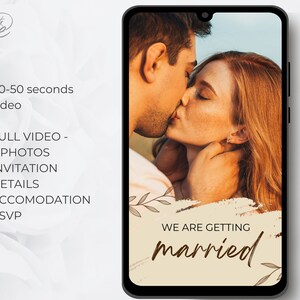 Wedding Video Invitation Template, Wedding Animated Card, Digital ...