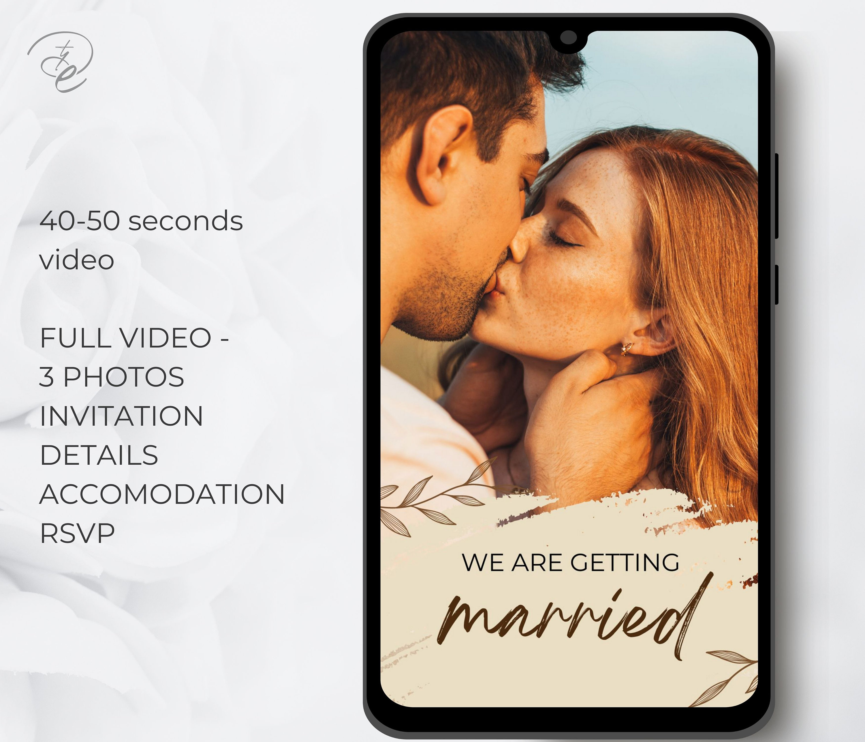 Wedding Video Invitation Template, Wedding Animated Card, Digital ...