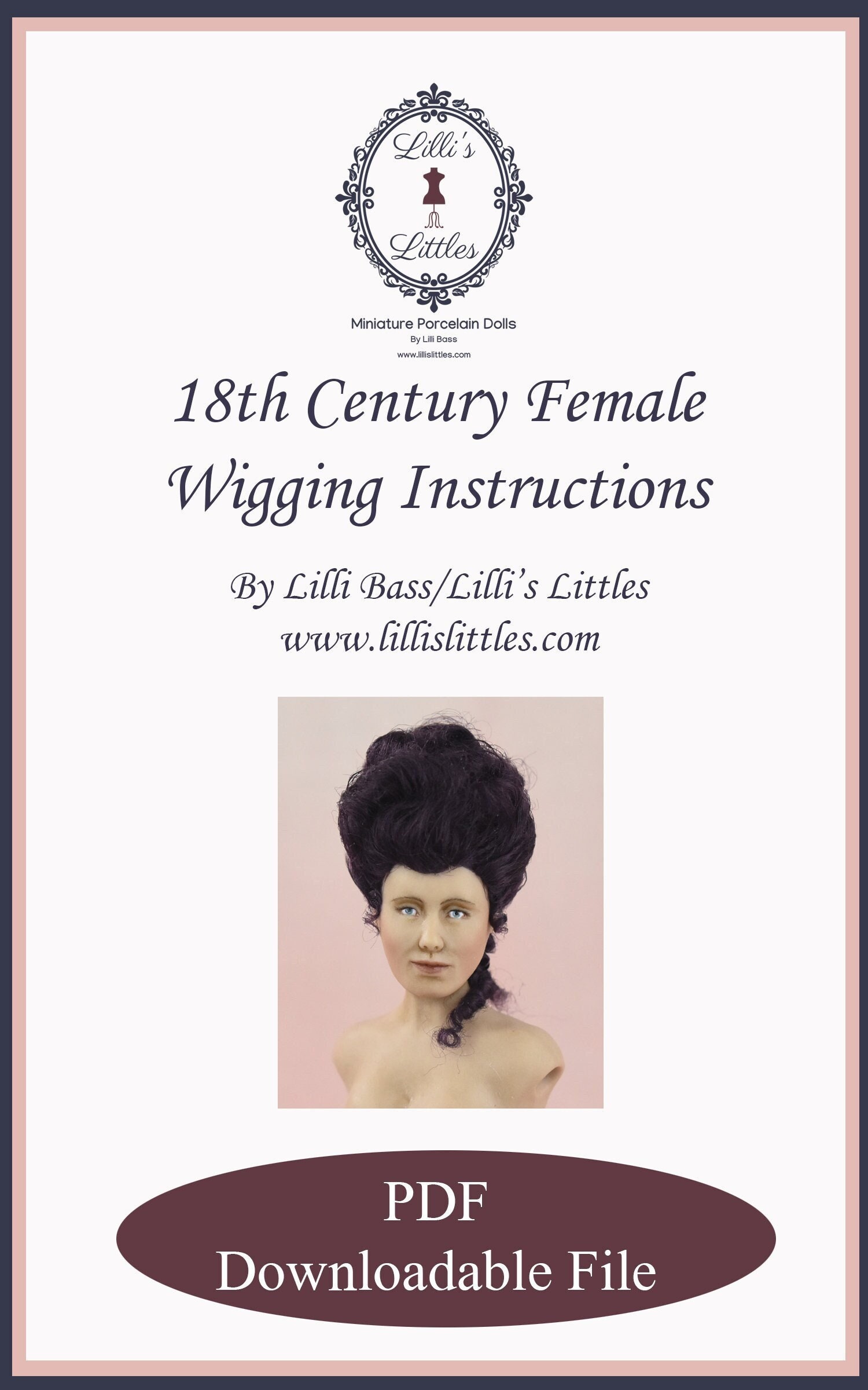 Wigging Instructions for A Miniature Doll in 1:12 Scale-pdf - Etsy UK