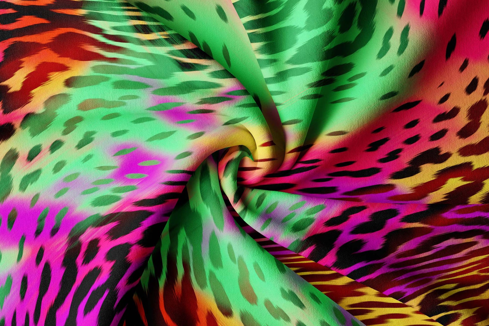 Luxury Animal Skin Pattern Printed Fabric // Crepe, Satin, Chiffon ...