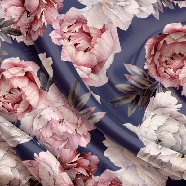 Floral Print Fabric - Etsy