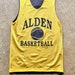 Cool Reversible Double-sided Alden Basketball Yellow Navy Sports Jersey ...