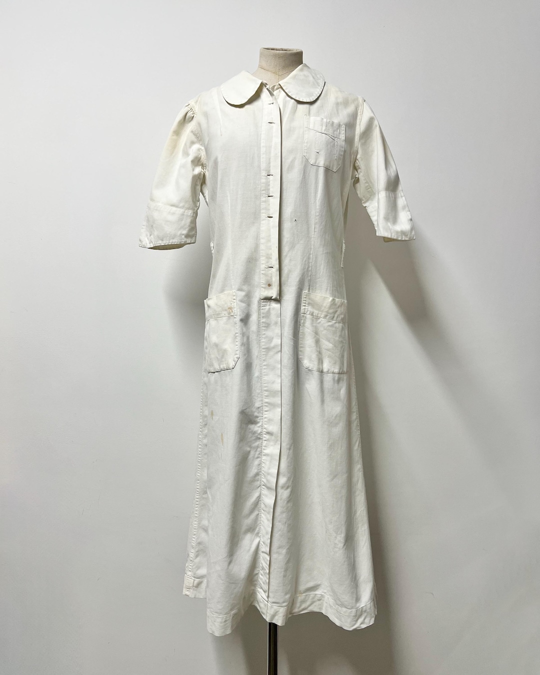 Amazing 1940s Nurse Uniform Dress Snowhite Milwaukee Sanforized Size 34 ...