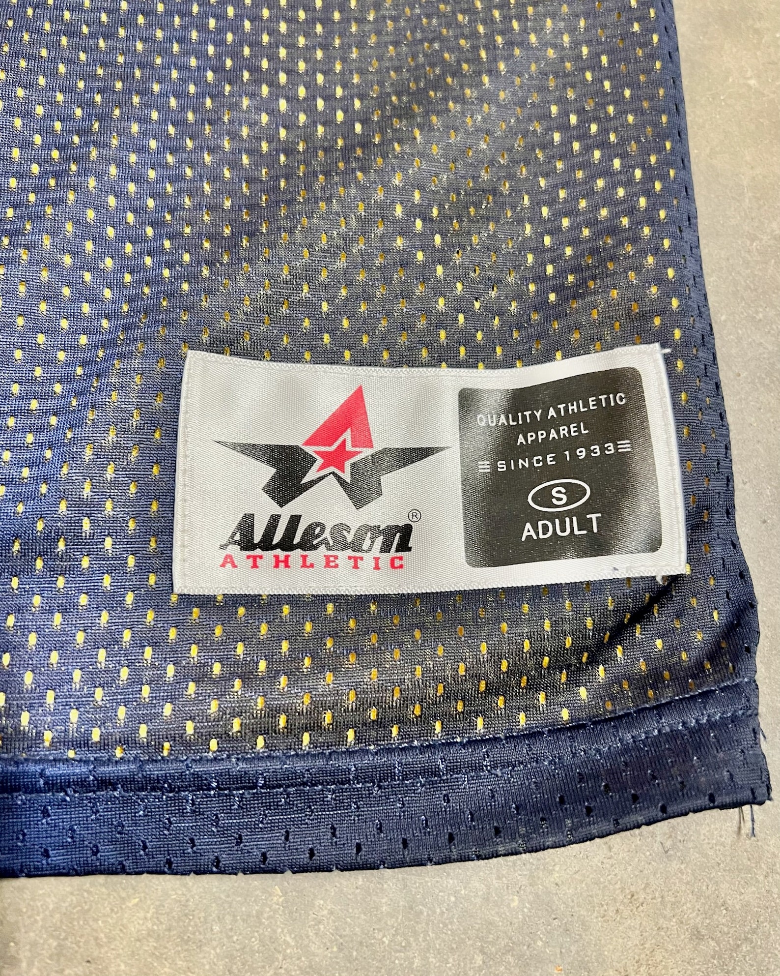 Cool Reversible Double-sided Alden Basketball Yellow Navy Sports Jersey ...