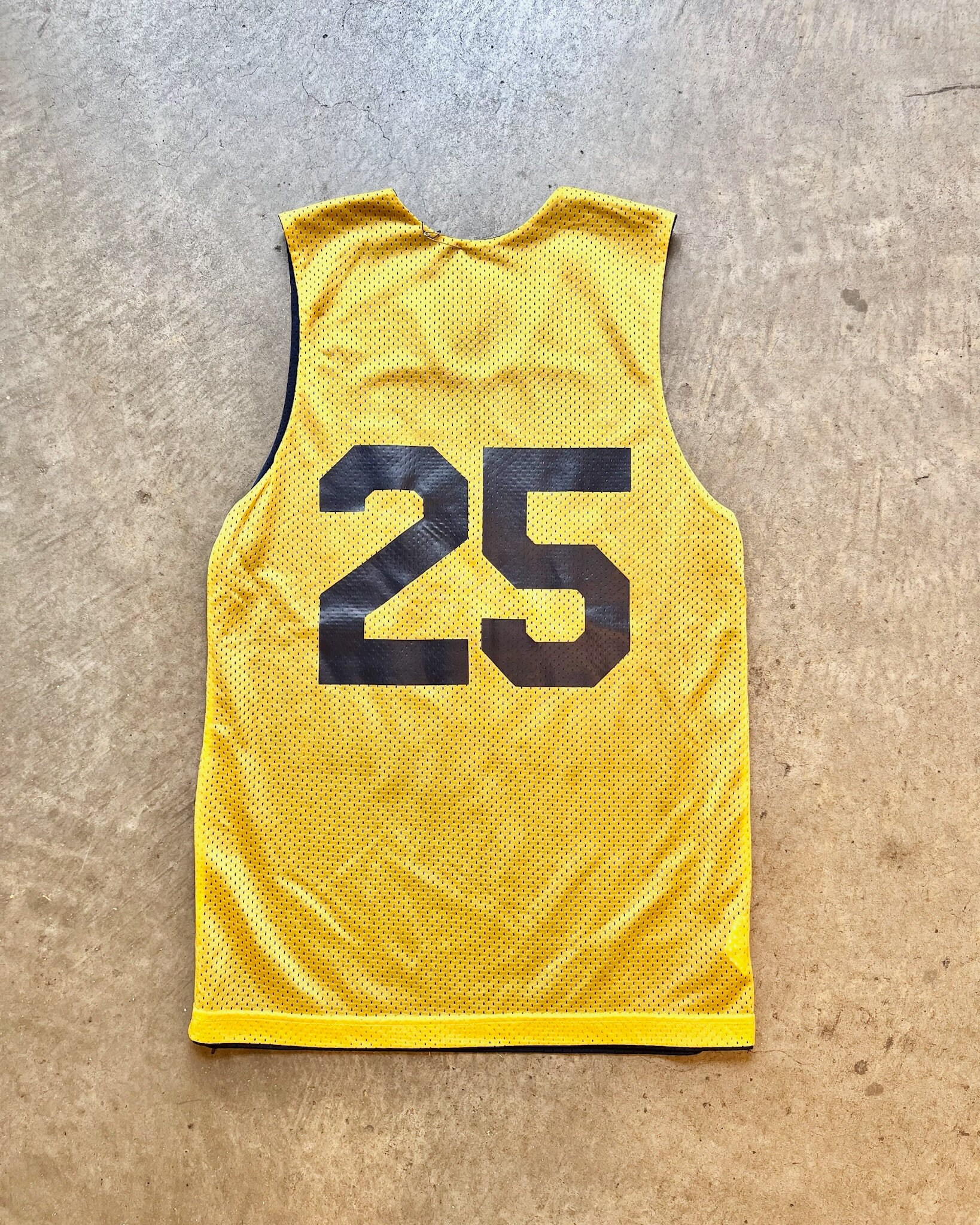 Cool Reversible Double-sided Alden Basketball Yellow Navy Sports Jersey ...